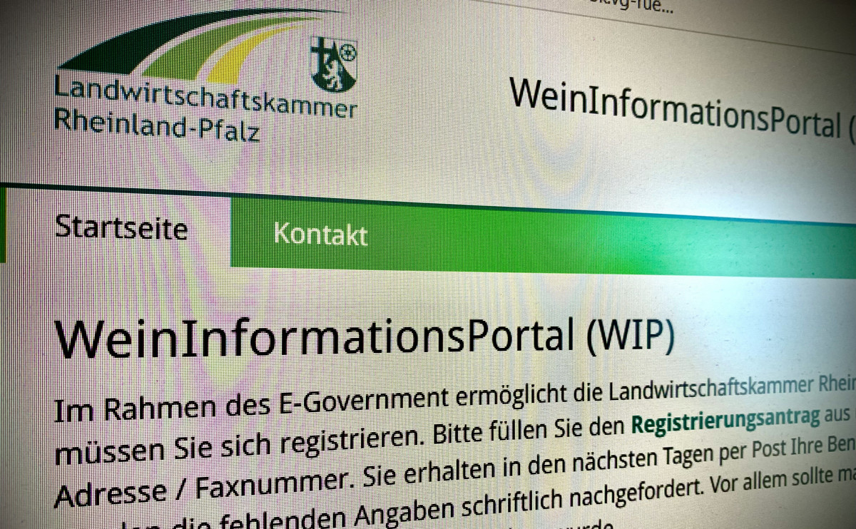 Neues vom WeinInformationsPortal . Landwirtschaftskammer Rheinland-Pfalz